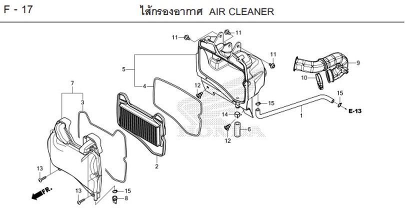 Moto TH - Honda C125 (2021) Parts - AIR FILTER