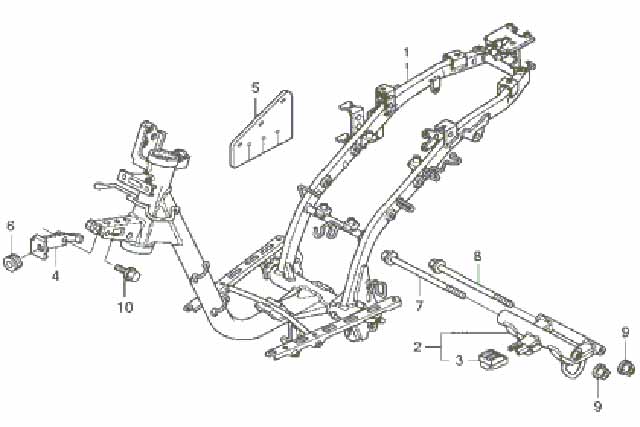 Moto TH - Honda CLICK110 (2006) Parts - FRAME CHASSIS