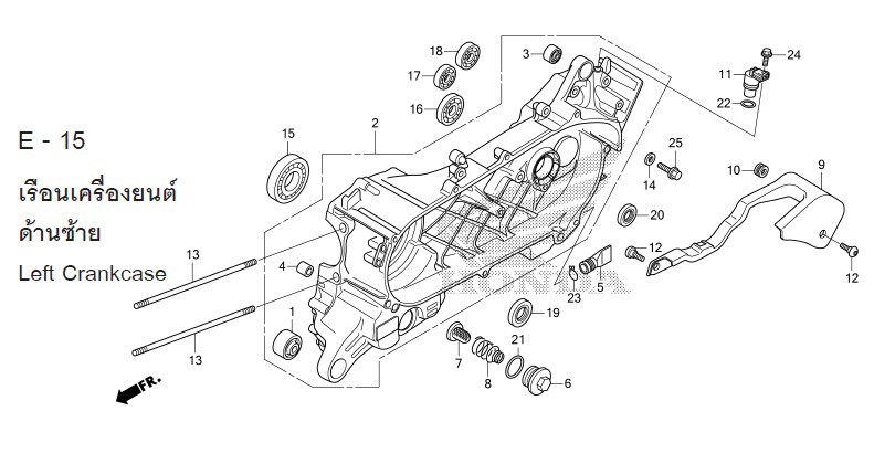 Moto TH - Honda CLICK125i (2012) Parts - THE ENGINE HOUSE ON THE LEFT