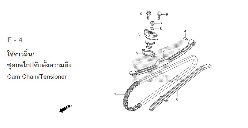 Moto TH - Honda CLICK125i (2012) Parts - TIMING CHAIN / MECHANICS ...