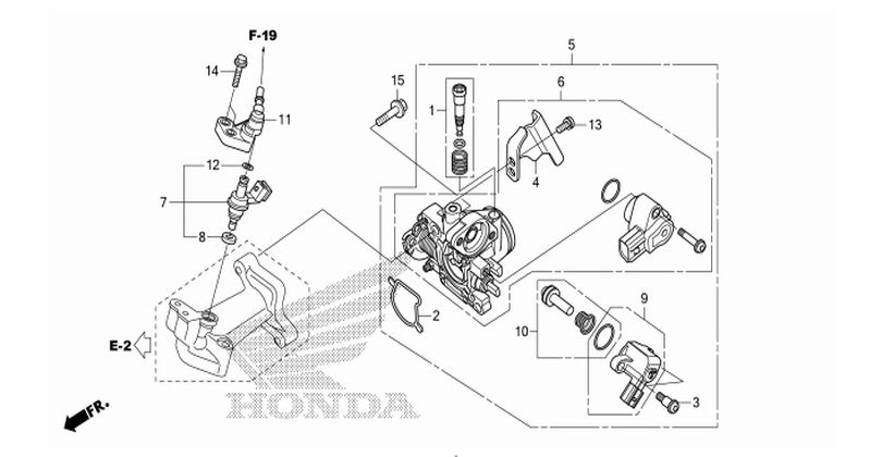 Moto TH - Honda CLICK125i (2014) Parts - THROTTLE BODY / FUEL INJECTION