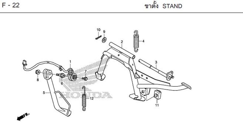 Moto TH - Honda CLICK150i (2019) Parts - TRIPOD