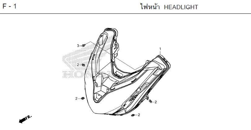 Moto TH - Honda FORZA350 (2022) Parts - HEADLIGHT