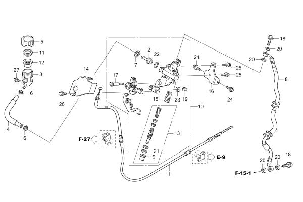 Moto TH - Honda PCX125 (2009) Parts - PUMP THE BRAKES
