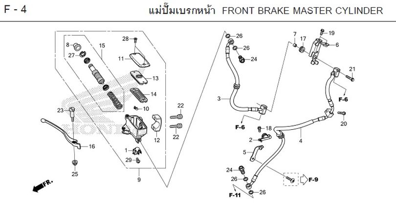 Moto TH - Honda REBEL 300 (2020) Parts - FRONT BRAKE