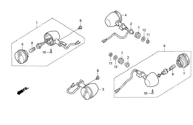 Moto TH - Honda SCOOPY i (2010) Parts - TURN SIGNAL