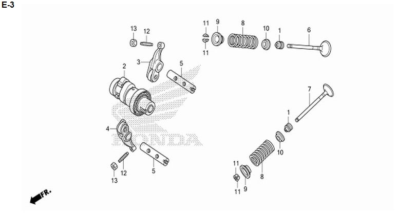 Moto TH - Honda SUPER CUB (2017) Parts - CAMSHAFT / VALVE