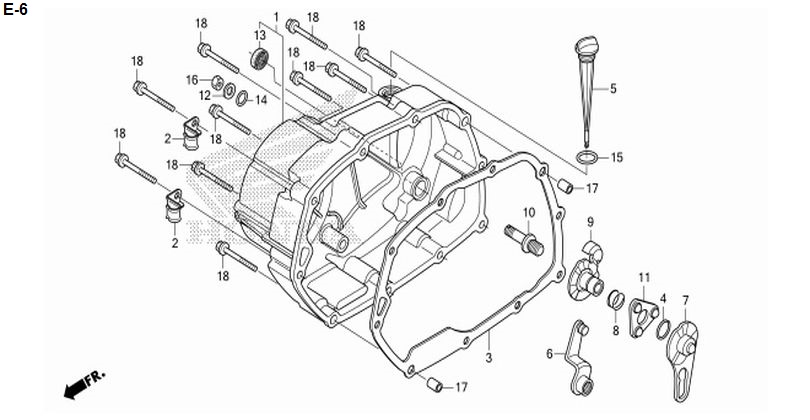 Moto TH - Honda SUPER CUB (2017) Parts - COVER RIGHT