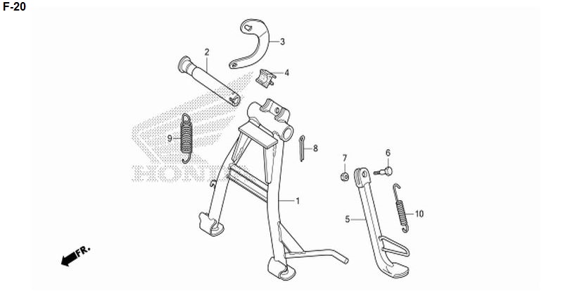 Moto TH - Honda SUPER CUB (2017) Parts - TRIPOD