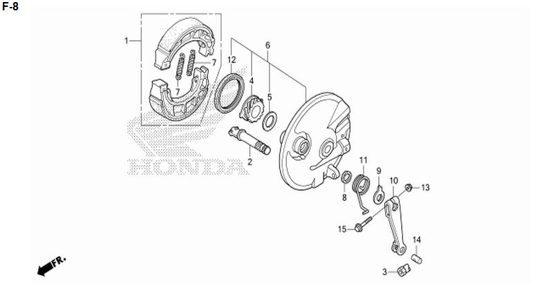 Moto TH - Honda SUPER CUB (2017) Parts - FRONT BRAKES