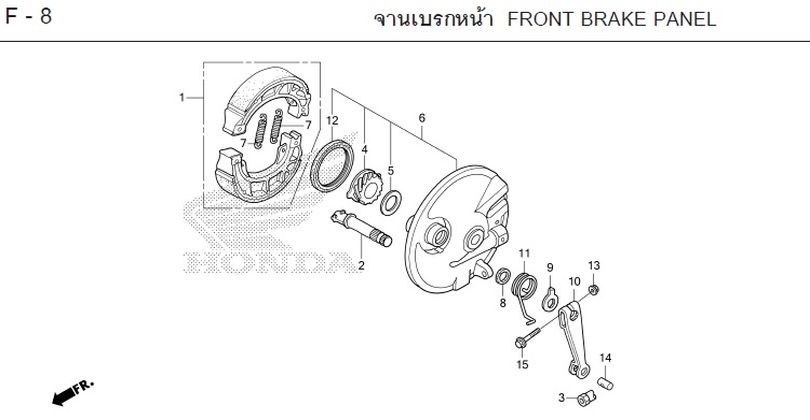 Moto TH - Honda SUPER CUB (2018) Parts - FRONT BRAKES