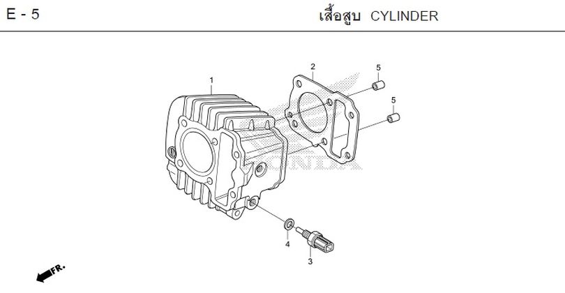 Moto TH - Honda WAVE 110i (2018) Parts - CYLINDER