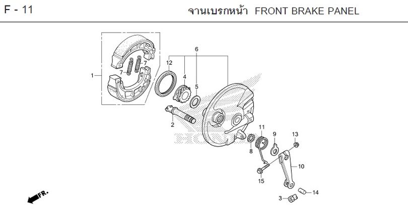 Moto TH - Honda WAVE 110i (2018) Parts - FRONT BRAKES