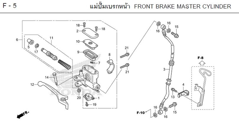 Moto TH - Honda WAVE 110i (2018) Parts - FRONT BRAKE