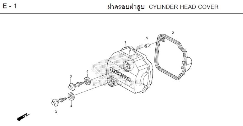 Moto TH - Honda WAVE 110i (2019) Parts - CYLINDER HEAD COVER