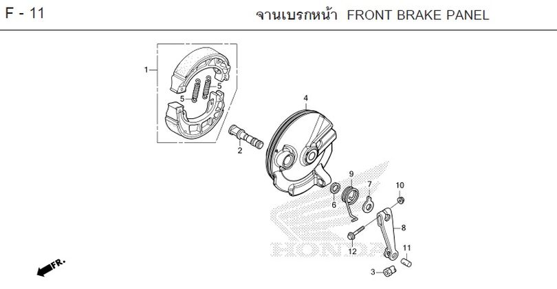 Moto TH - Honda WAVE 110i (2021) Parts - FRONT BRAKES