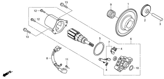 Moto TH - Honda WAVE 110i AT (2010) Parts - STARTER