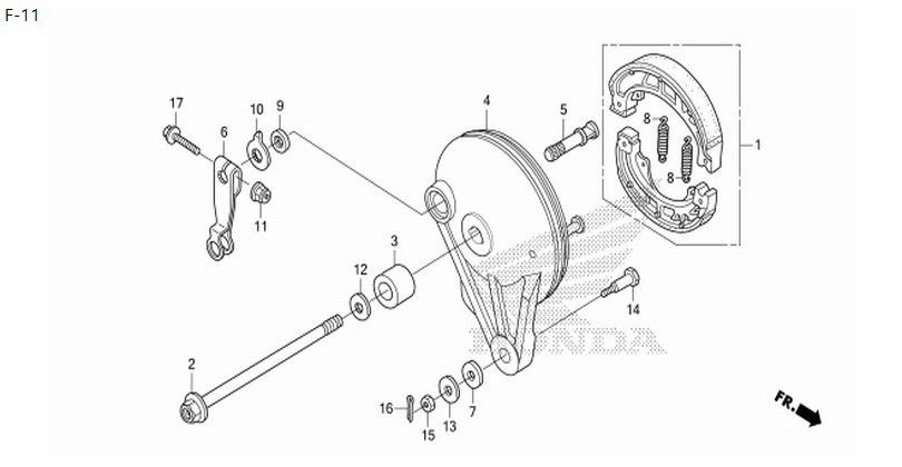 Moto TH - Honda WAVE 125i (2016) Parts - REAR BRAKES